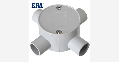 SHALLOW JUNCTION BOX 4WAY , PVC-U , ERA - 公元管道（浙江）有限公司