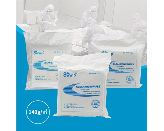 Class 100 polyester cleanroom wipes | 140gsm wiper - Swwip