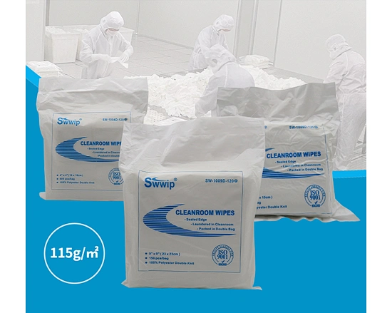 Cleanroom polyester wiper cloth | 115gsm wiper - Swwip
