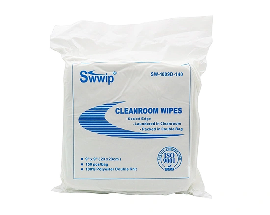 Cleanroom polyester wipers 9inch | 140gsm wipes - Swwip