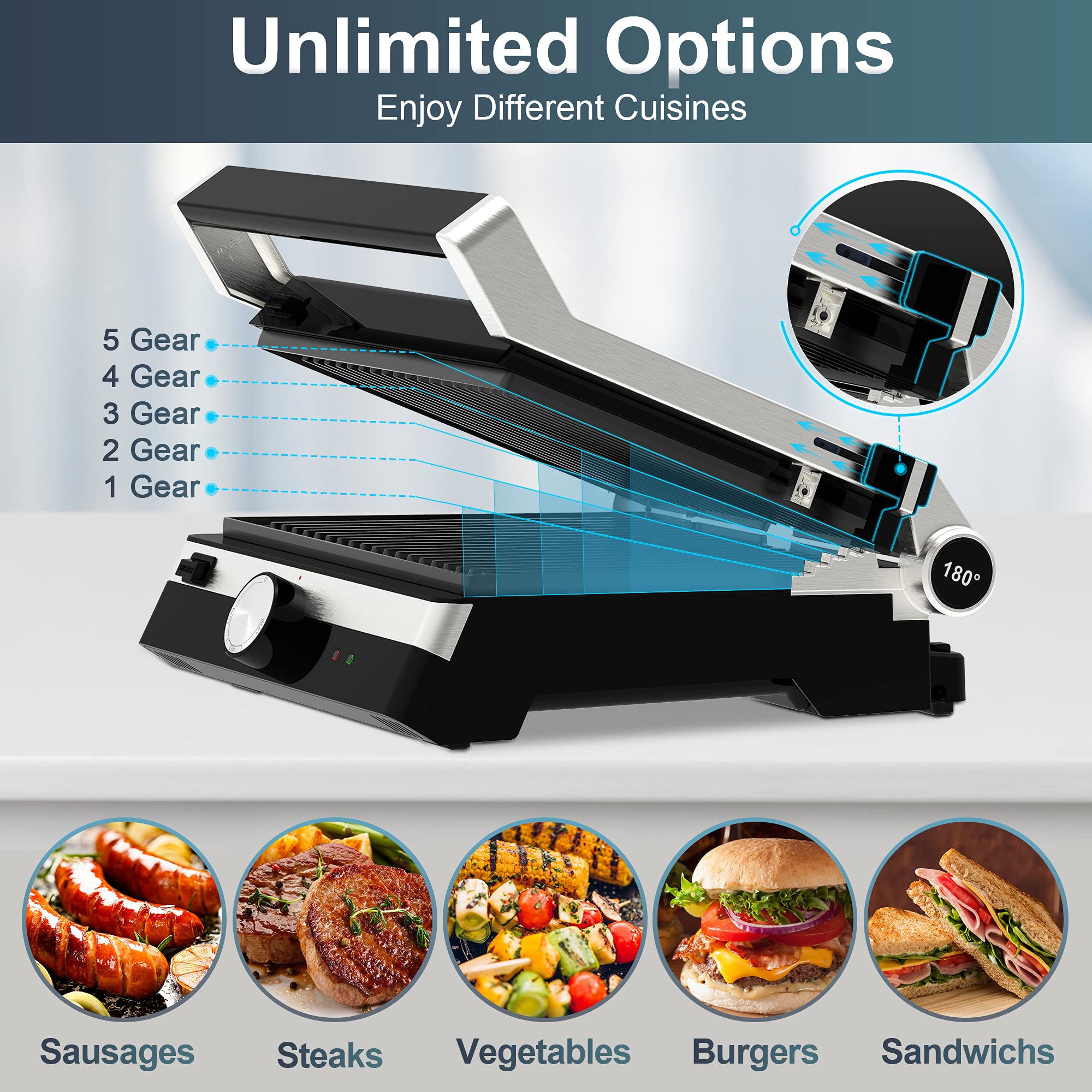 Panini Press , Sandwich Maker , - Hiking Electric Appliance Co., Ltd.