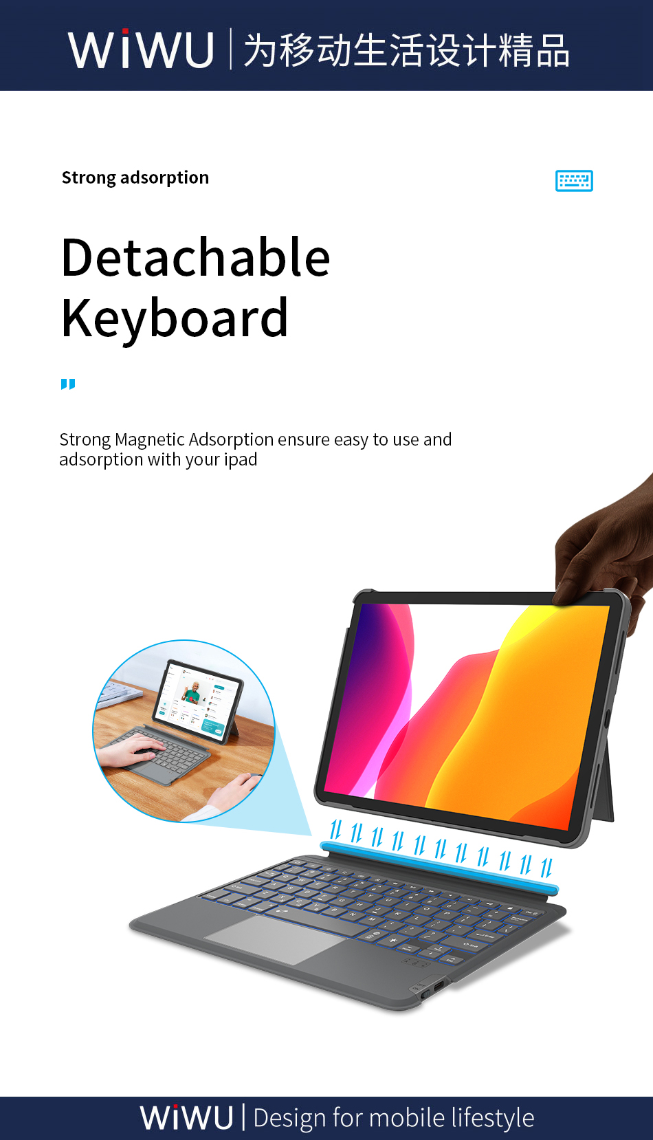 WiWU New | Combo Touch Keyboard for iPad - wiwu