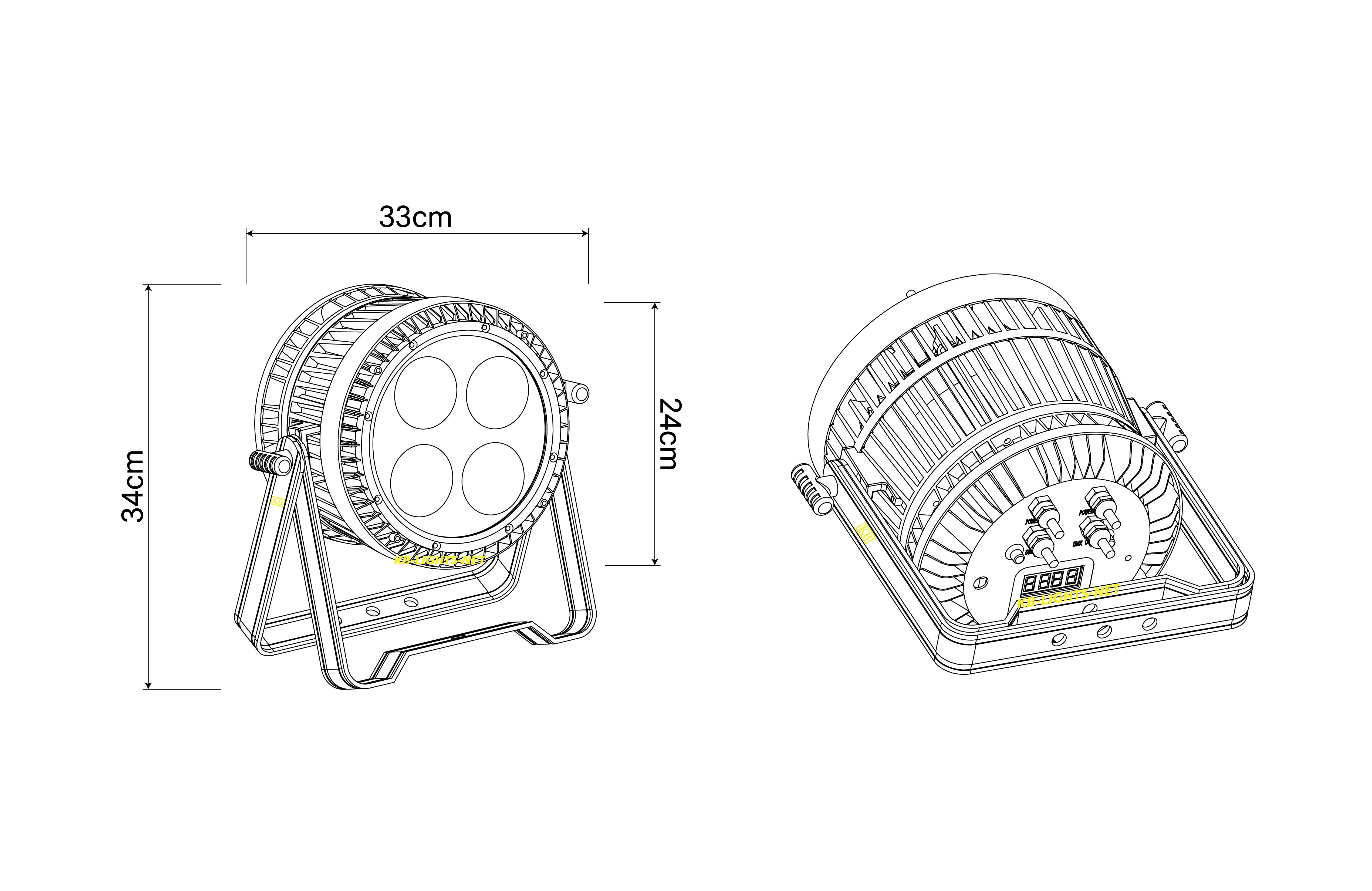 Best LED Par Zoom RGBW | OEM / ODM Manufacturer | KB Lighting