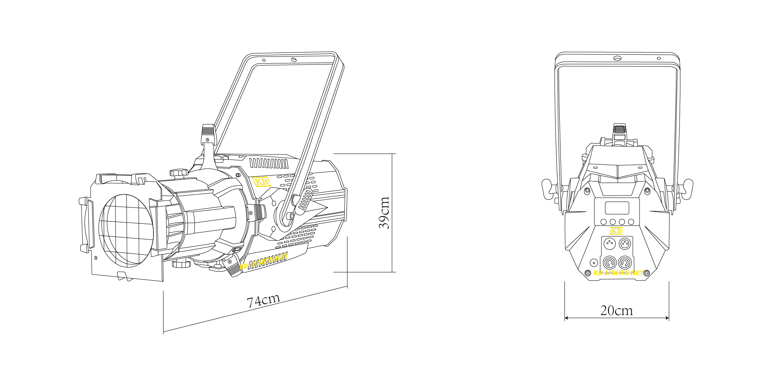 Top LED Ellipsoidal Stage Lighting | OEM/ODM | KB Lighting