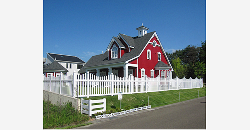 Yardsmart,1-1/2” SQUARE PICKETS SCALLOPED TOP,white pvc