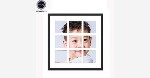 9 Grids Photo Frame , Black Photo Collage Frame , 4x4 Pictures frame ...