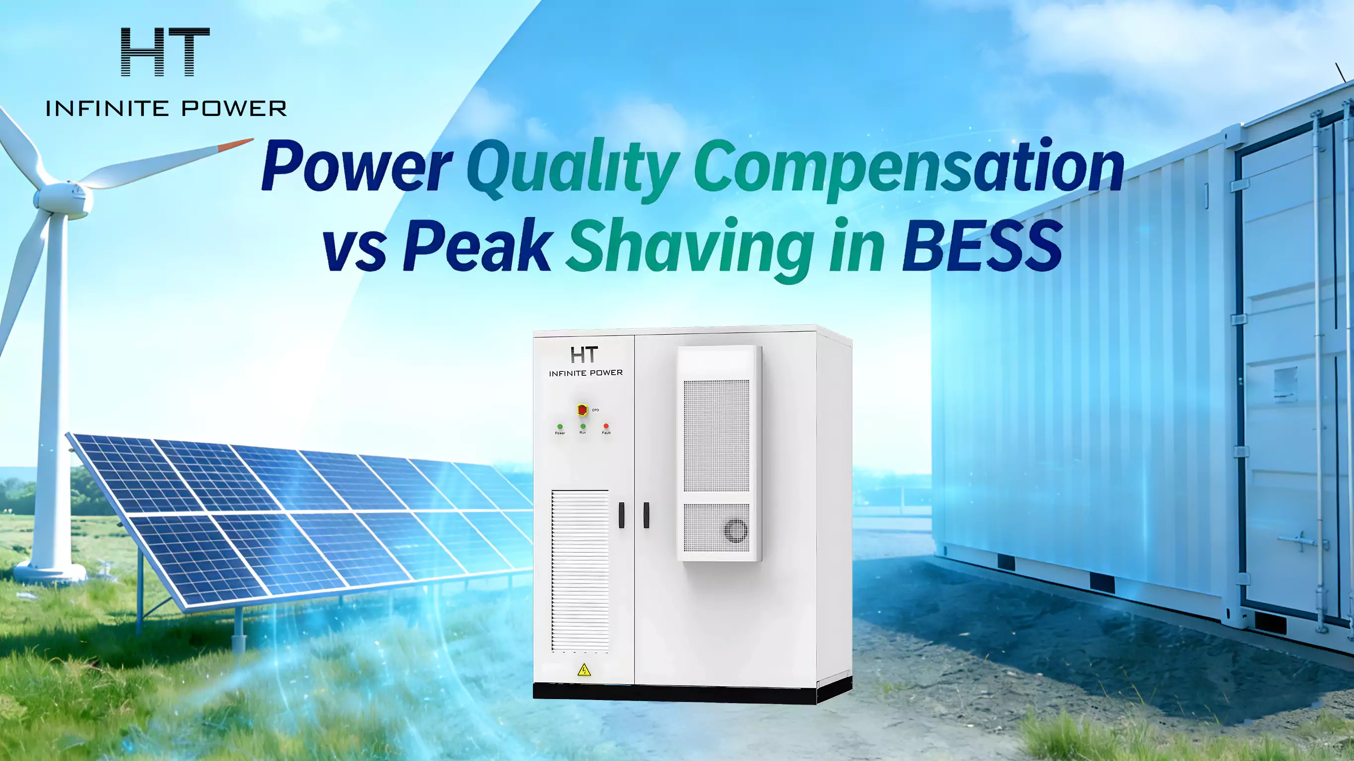 Power Quality Compensation vs Peak Shaving in BESS
