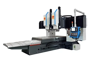 Fresadora de pórtico de doble cabezal CNC - máquina de fresar de doble ...