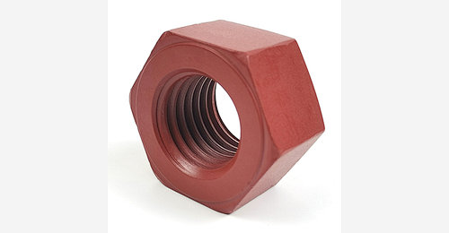 M20 Hex Nut ASTM A194 7M, Teflon Coated Red, ASME B1.13M