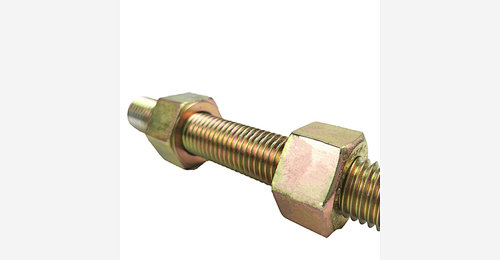 Alloy Steel Bolt, API 20E BSL 2, Zinc Plated Yellow, 8 UNC