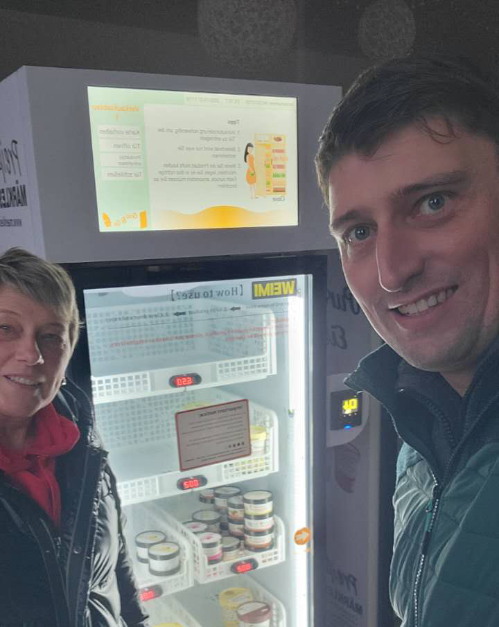 German Client Expands Ice Cream Business with Weight Sensor Vending Machine