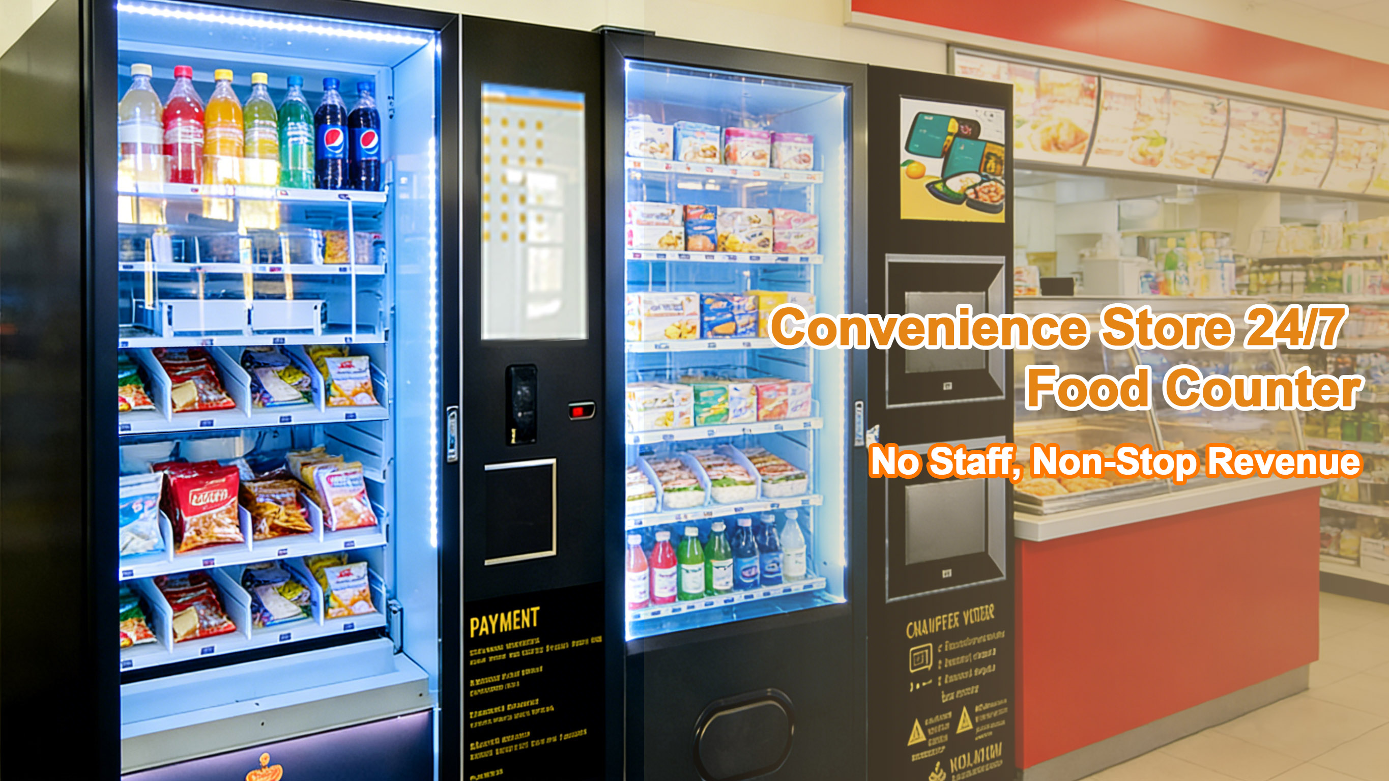 Weimi Fast Heating Large Capacity Hot Food Vending Machine