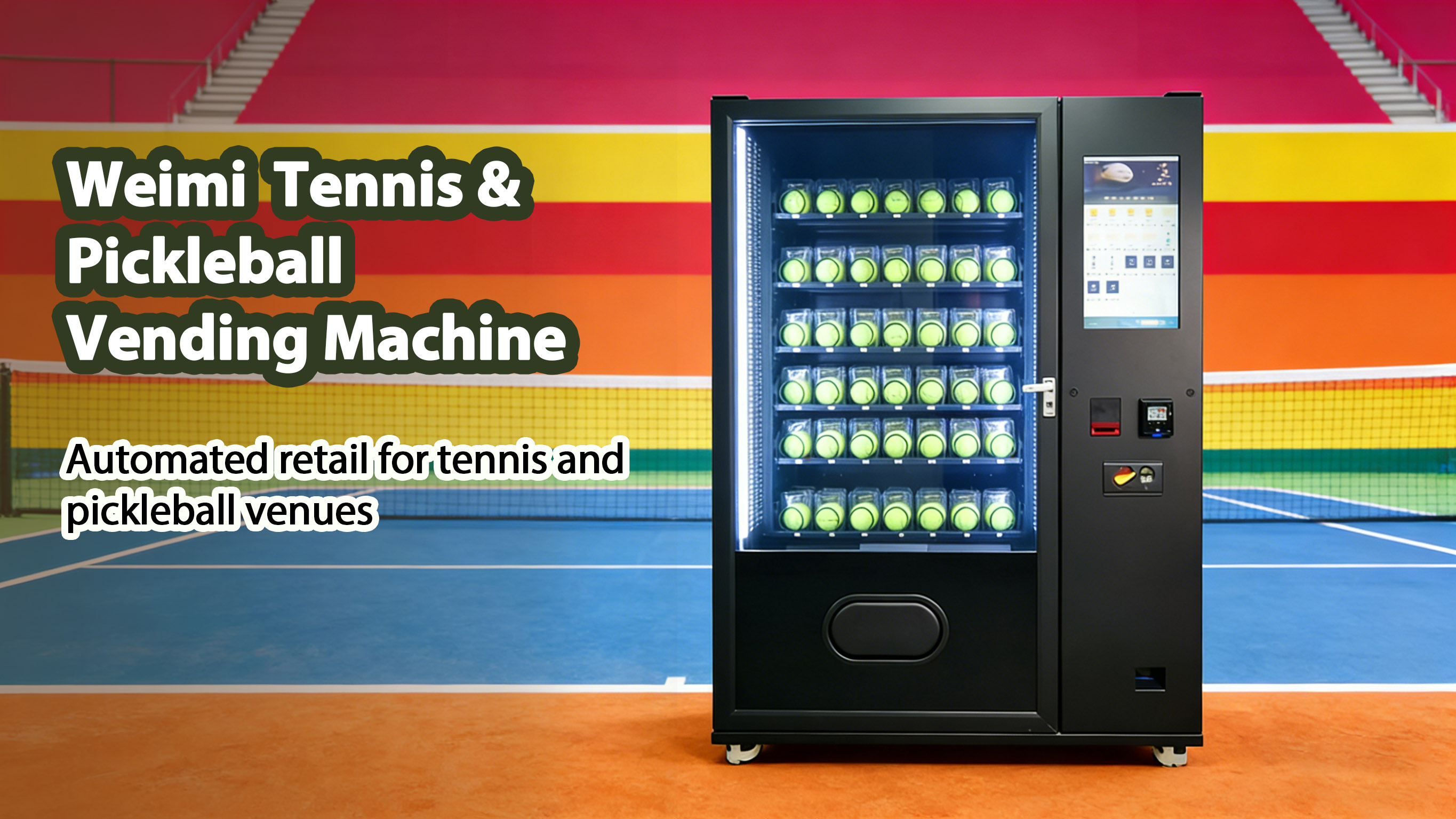 Tennis Ball & Pickleball Vending Machine for Match Venues