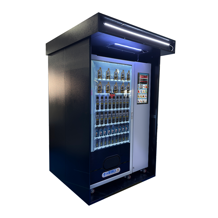 Vending Machine Shelter for Hard Weather Three-Sided Protection