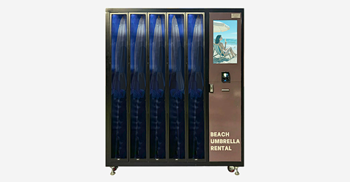 Self-Service Beach Umbrella Rental Machine