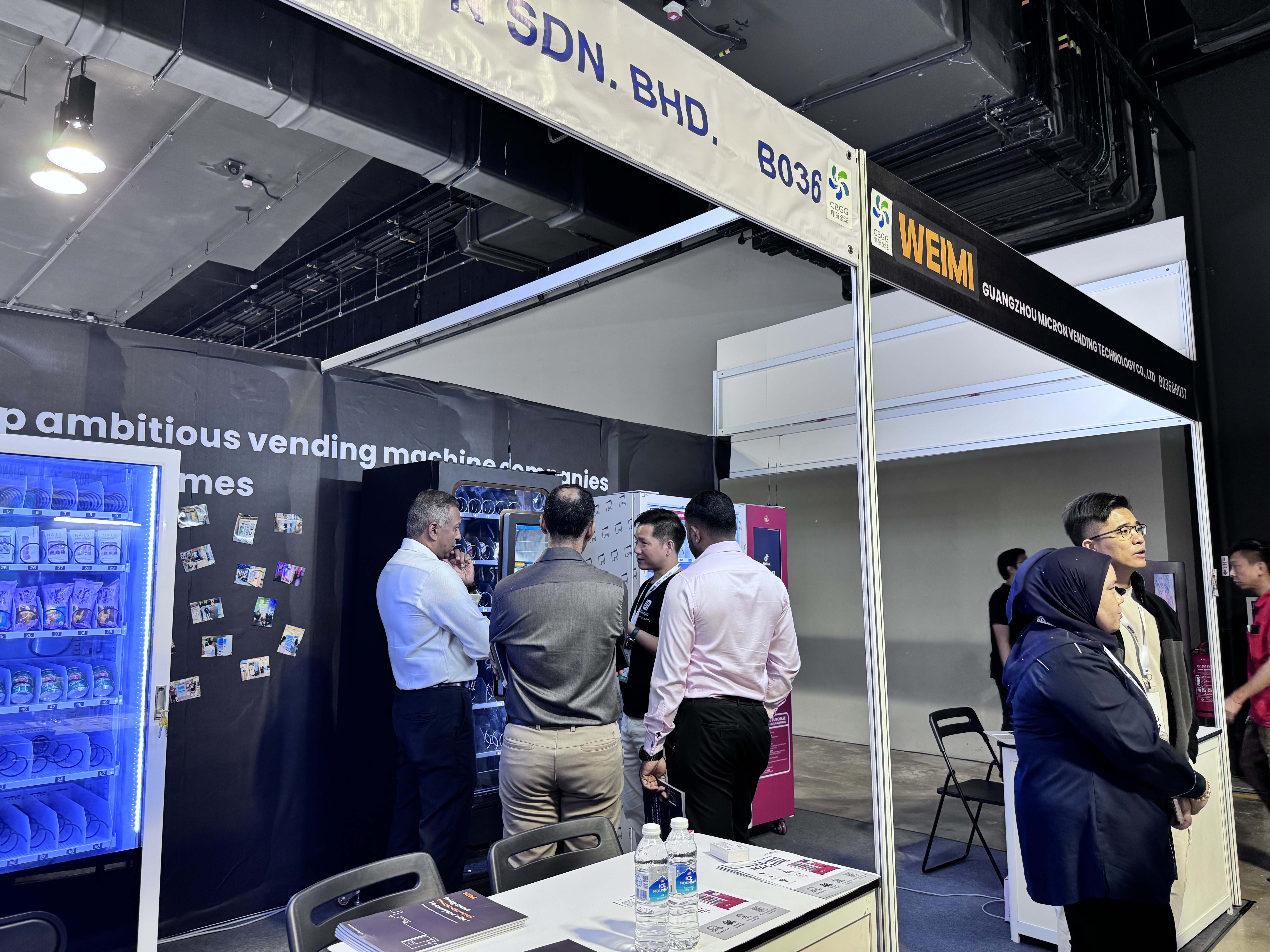 Weimi Vending Machine in Malaysia Retail Expo 2024