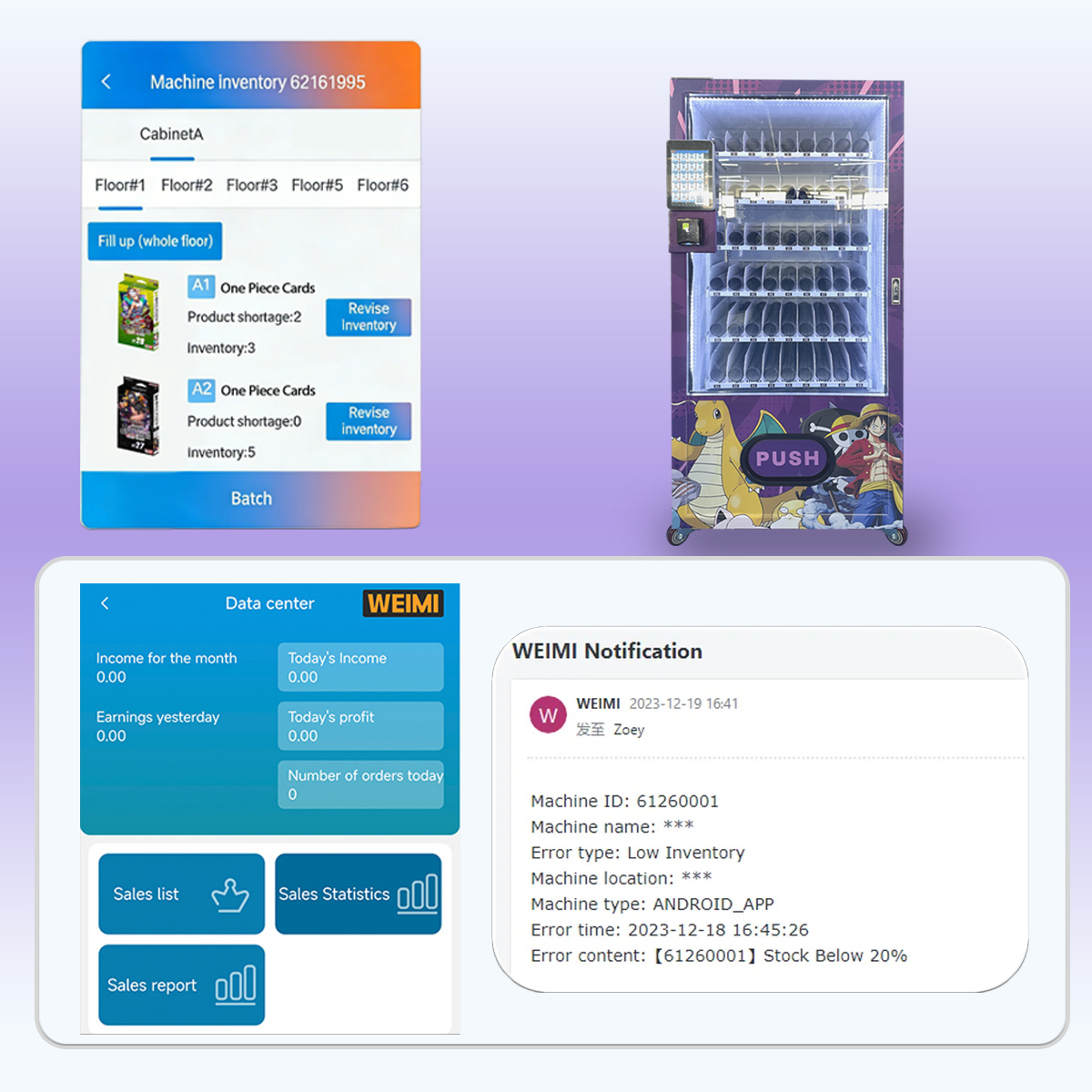 One Piece TCG Mystery Packs Vending Machine | 10-Inch Display