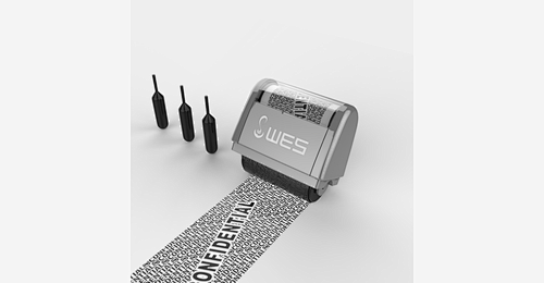 ID Protection Roller Stamp With Flash Stamp Ink