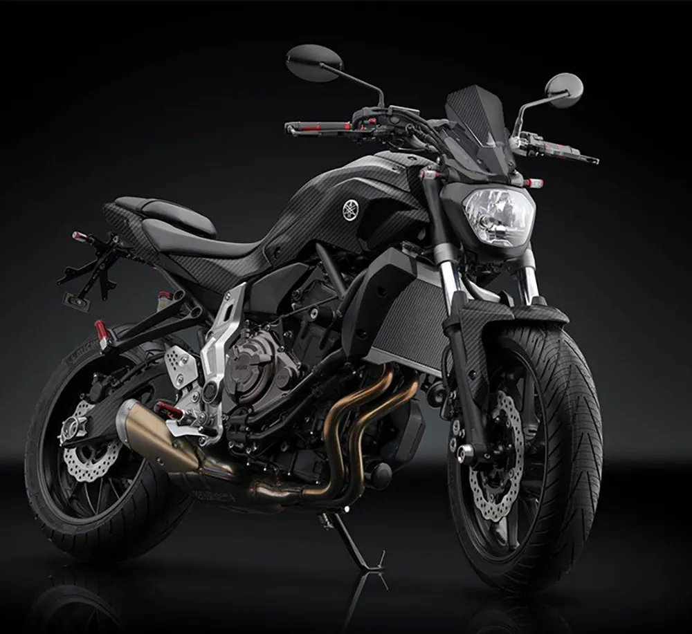 Yamaha MT07 2013+ Carbon Fiber Swingarm Covers Protectors
