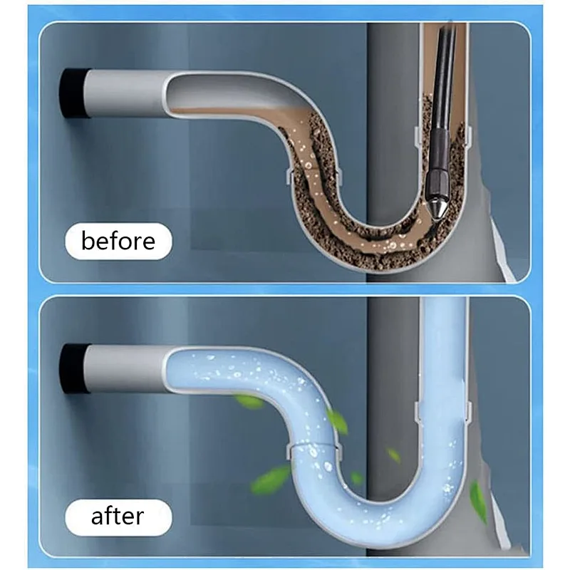 10M Pressure Washer Drain Pipe Hose Cleaning Kit, Sewer Washer Hose ...