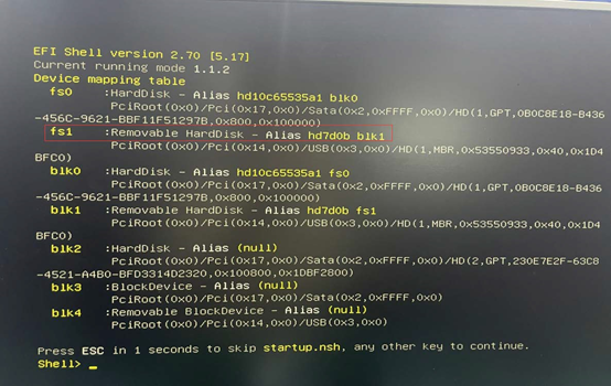 Mini PC EFI Shell Steps to update BIOS in mode