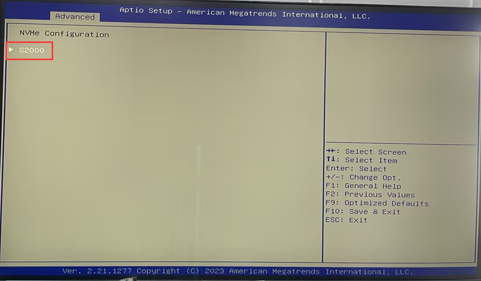 H6 Series Steps to check the hard disk in blos (m.2 nvme/m.2 sata/sats)