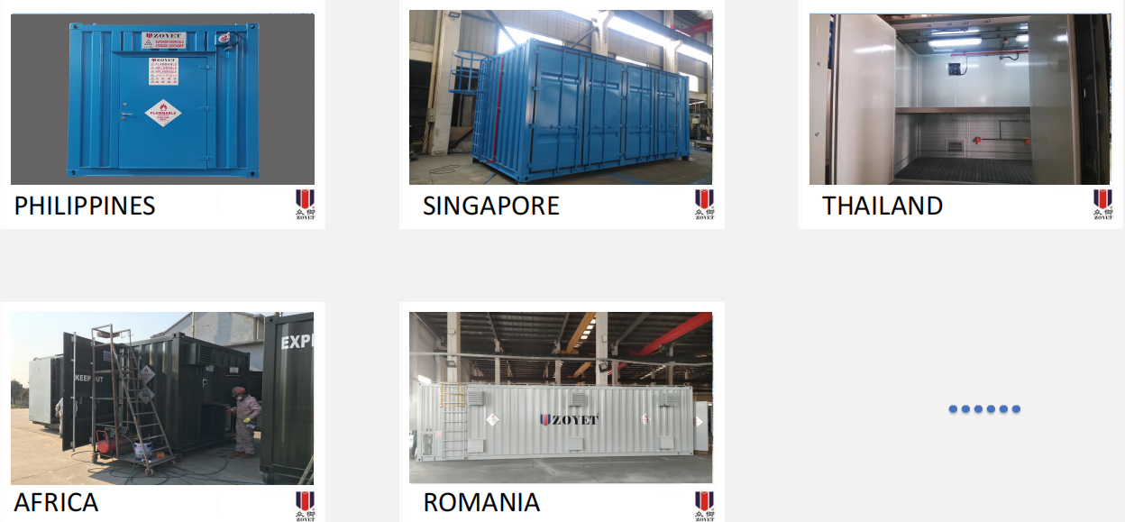 Outdoor chemical storage container