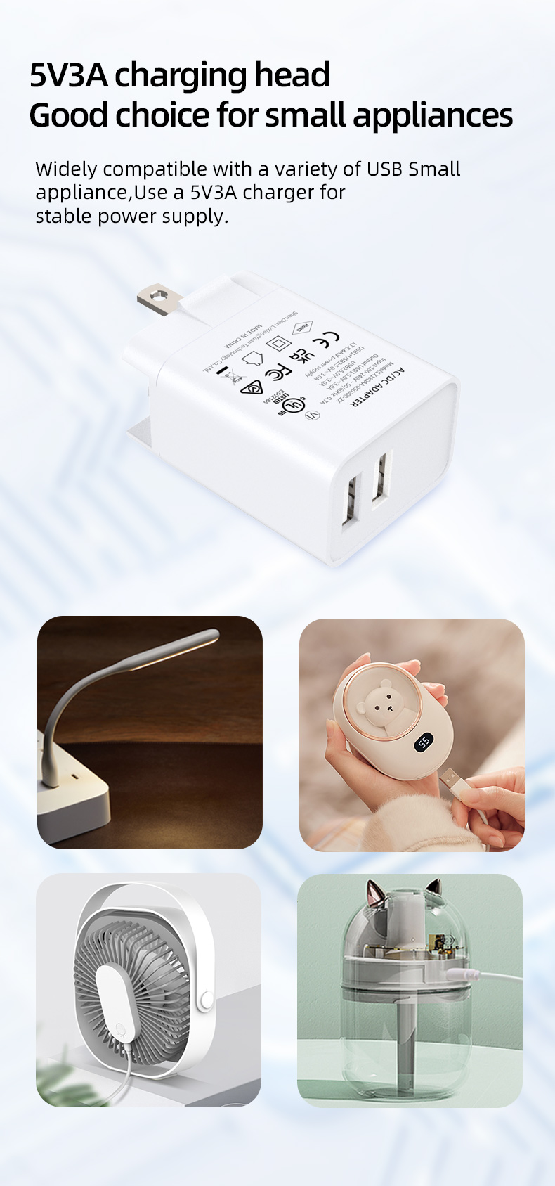 5v 3a adapter usb manufacturer｜Lvxiangyuan Technology