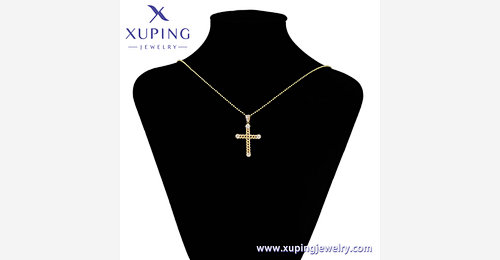 Simple Womens Gold Cross Necklace from Xuping Factory