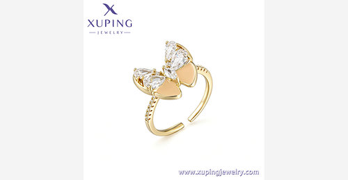 Butterfly CZ Enamel Open Ring Fashion Jewelry Wholesale - Xuping