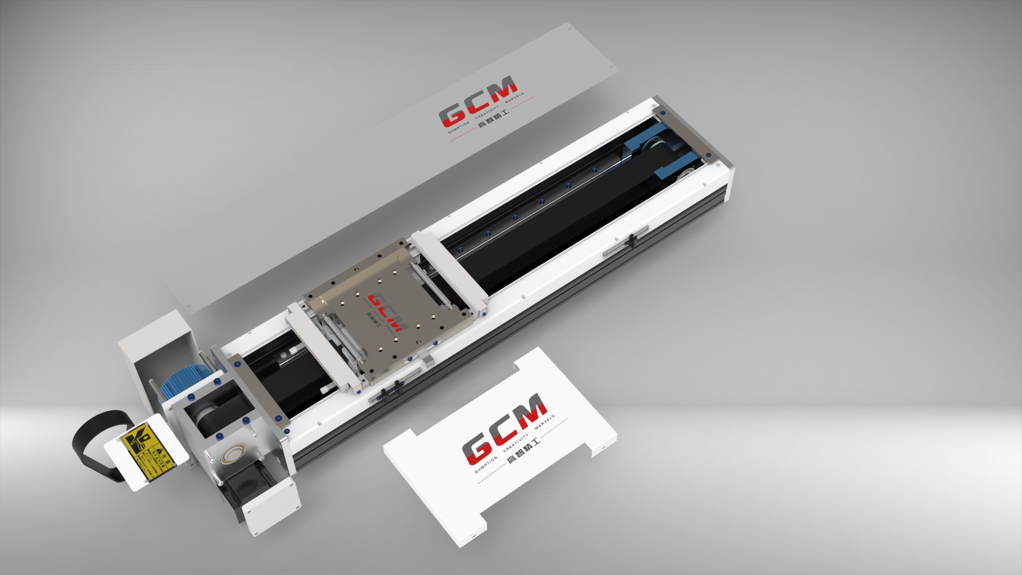 hall effect encoder linear axis mechanical module - belt drive ...