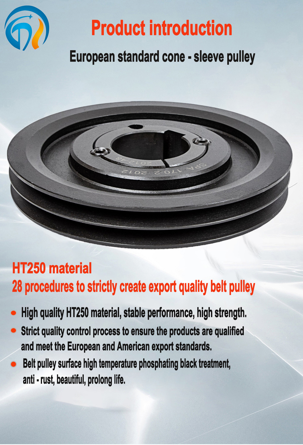 flywheel free energy belt pully motor pulley-TianFengde