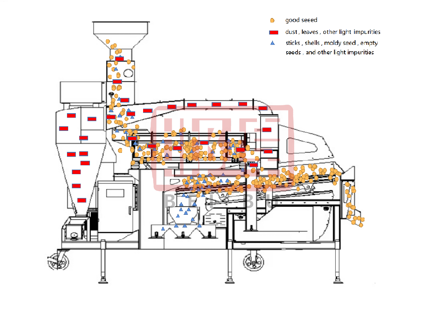 PLC grain cleaning machine|Beibu Machinery