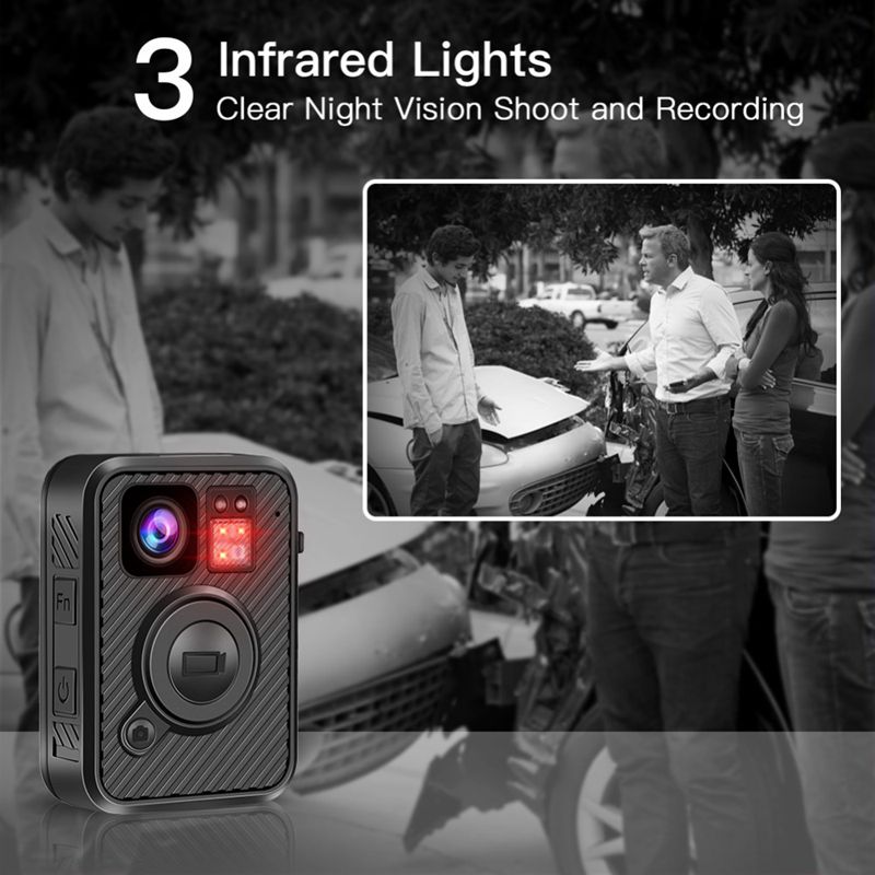 Mini Body Worn Camera, Mini WIFI Body Camera, IR Night Vision Body Worn ...