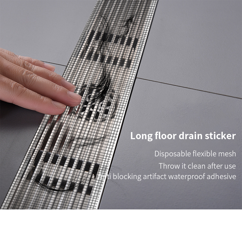 Hair catchers mesh stickers floor drain stickers roll