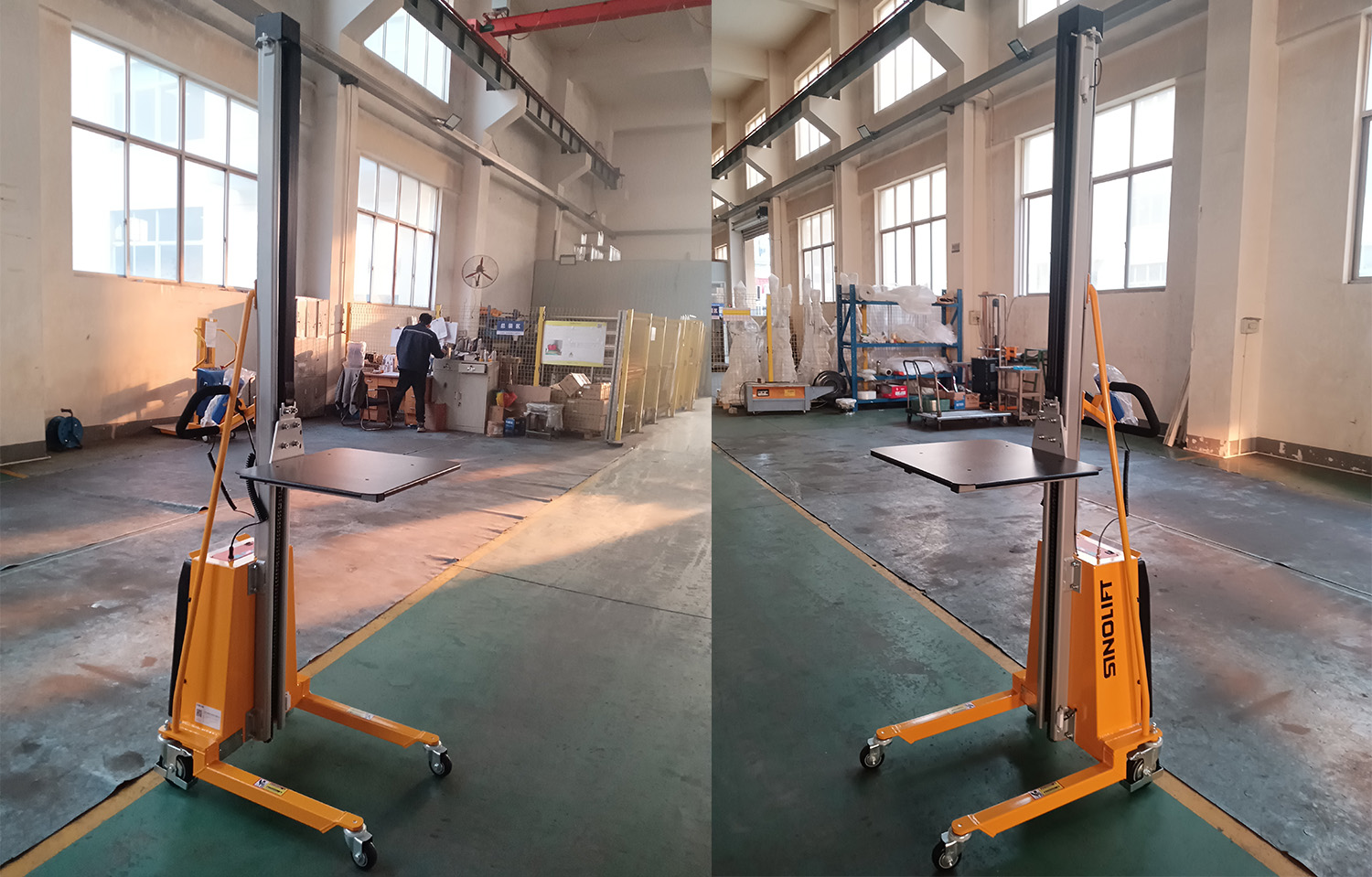 E250 Electric Work Positioner Shipped to Customer - Shanghai Sinolift ...