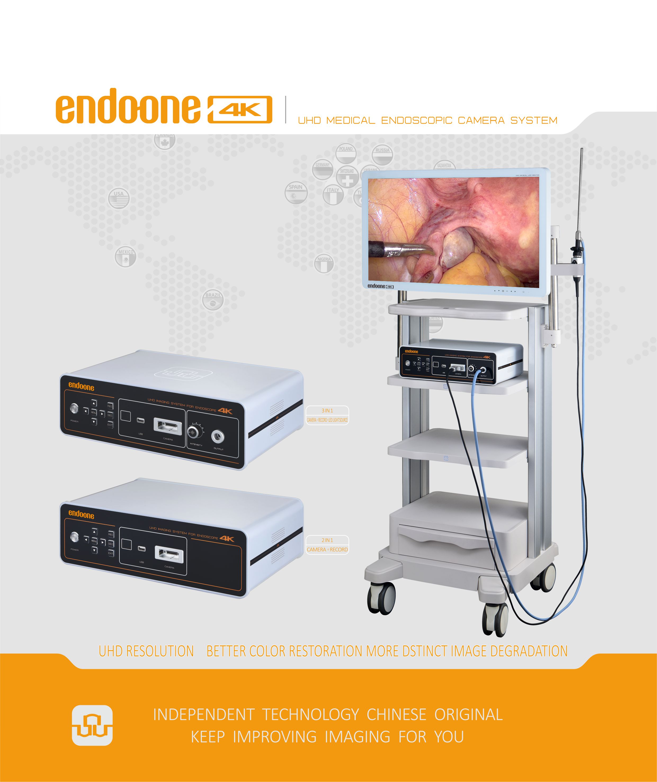 4K 3in1/2in1 endoscopic imaging system manufacturer Softlink Medical