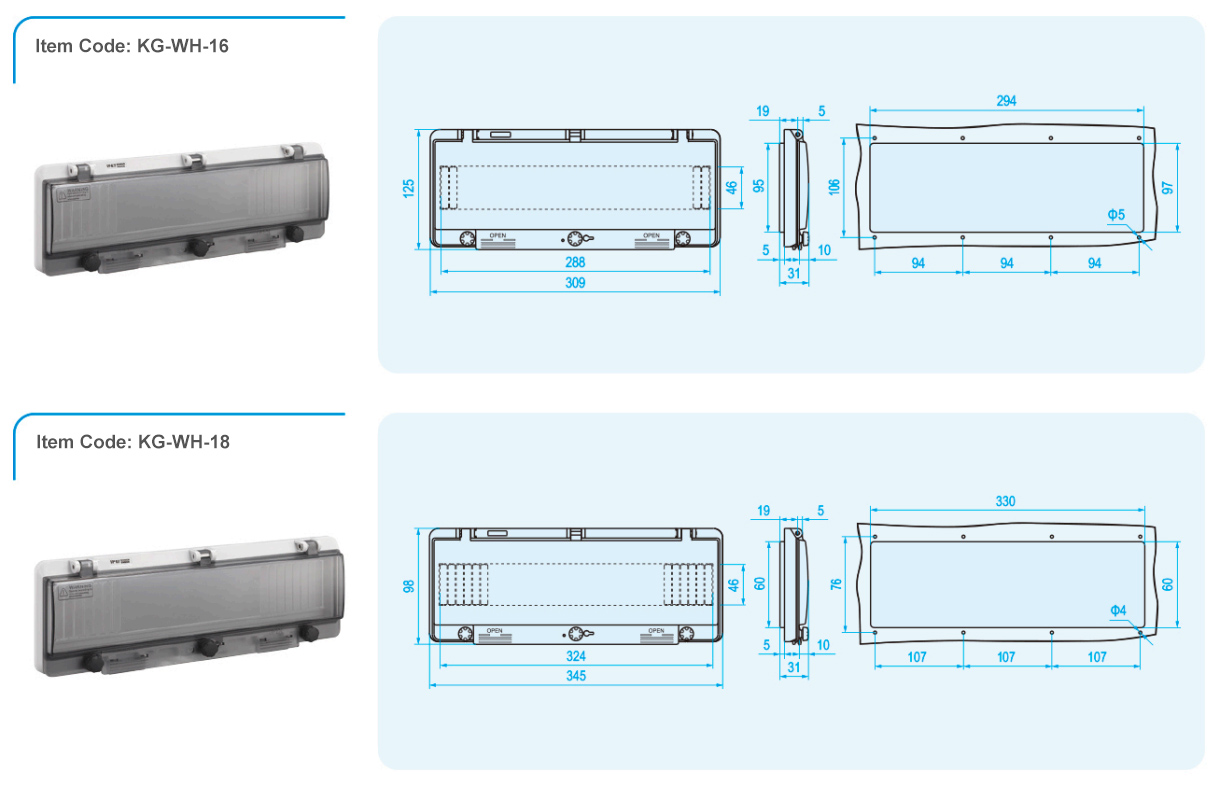 KG-WH Transparent Protective Window Hood for Meter Box | CANGO