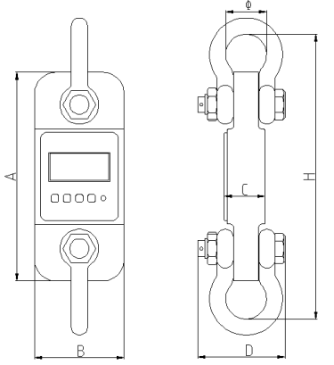Overhead Crane Load Cell , dyno load cell , dynamometer for load ...