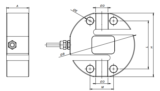 S Type Load Cell Arduino , 2 ton load cell , Saintbond s type load cell ...