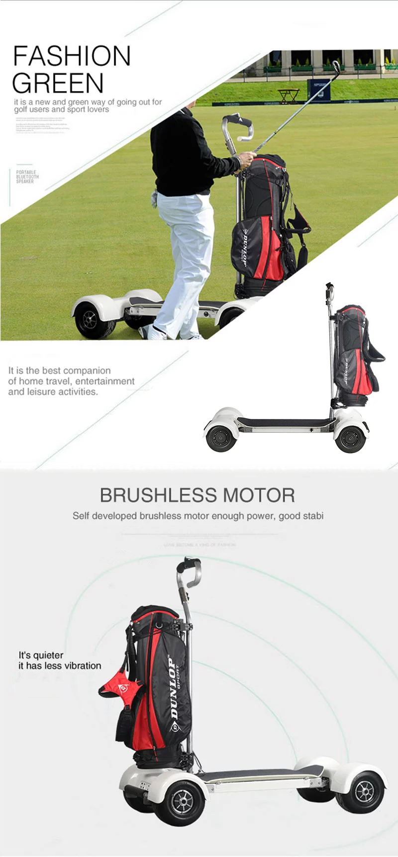Motorized Golf Caddy | Golf Bag Scooter | Kaddy Golf Cart