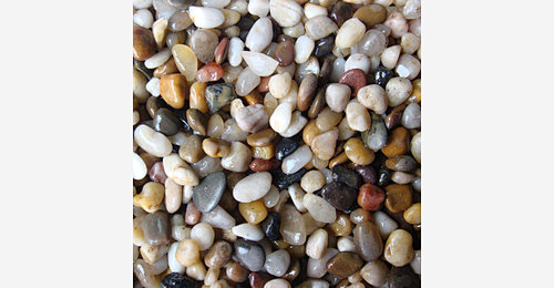 Pebbles natural mixed color river rocks for plants - raise stone