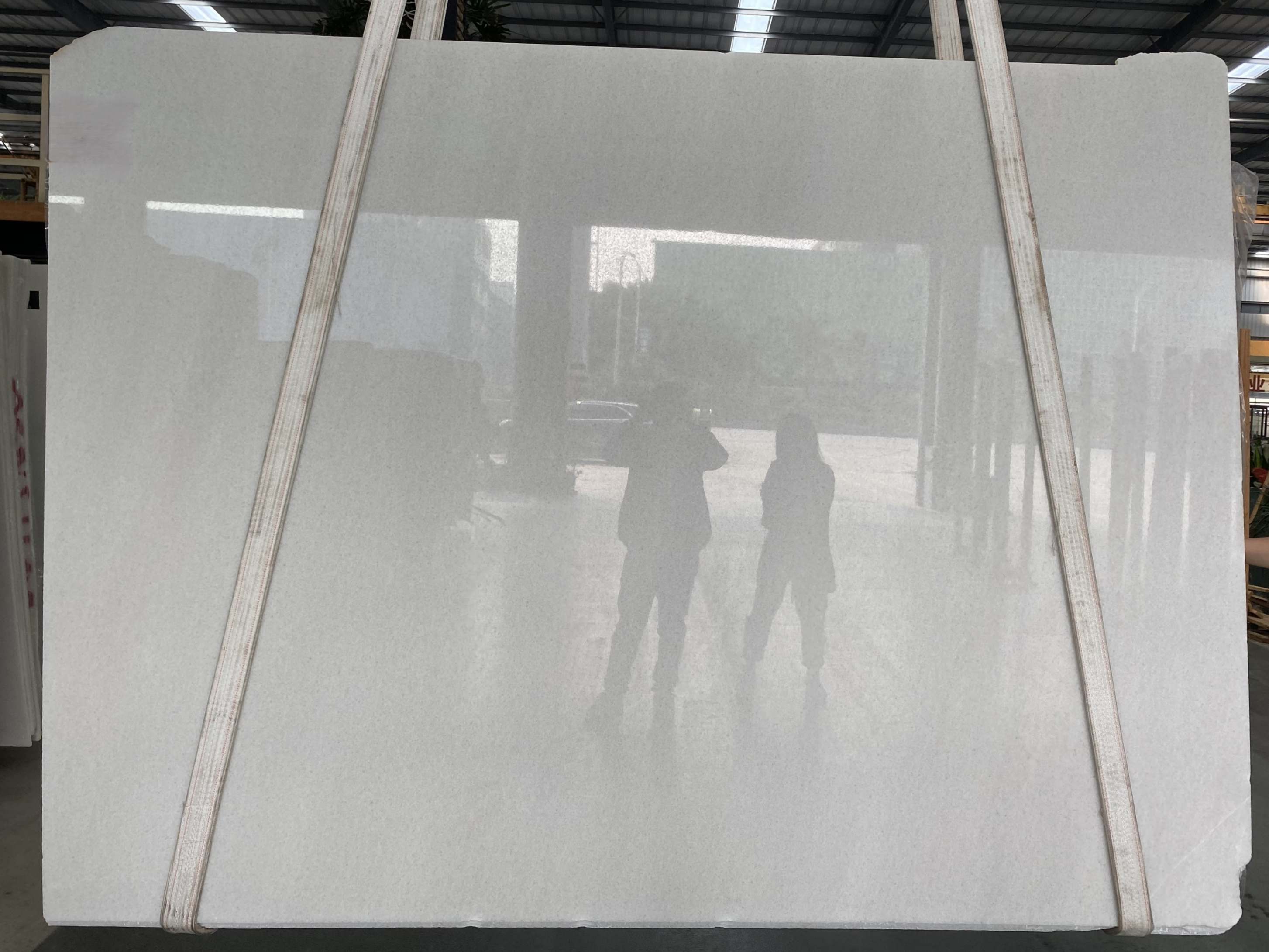 Crystal White Marble Slab - raise stone