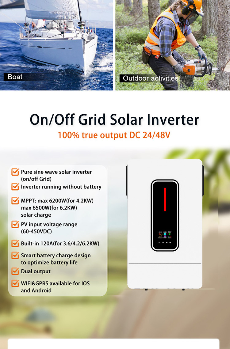 6.2kW Solar Inverter with 120A Charging Current
