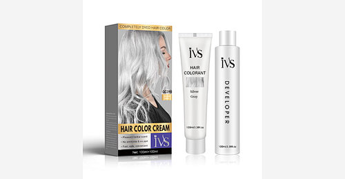 OEM Silver Gray hair dye cream Hair Color Cream Paste