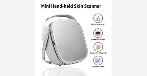 Portable AI Skin Scanner - 10 Skin Metrics & Aging Projection