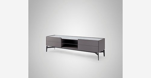 manufacturing grey tv cabinet with storage and drawers