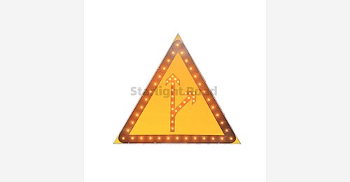 Aluminum Economy Solar Powered Flashing LED lane control Road safety ...