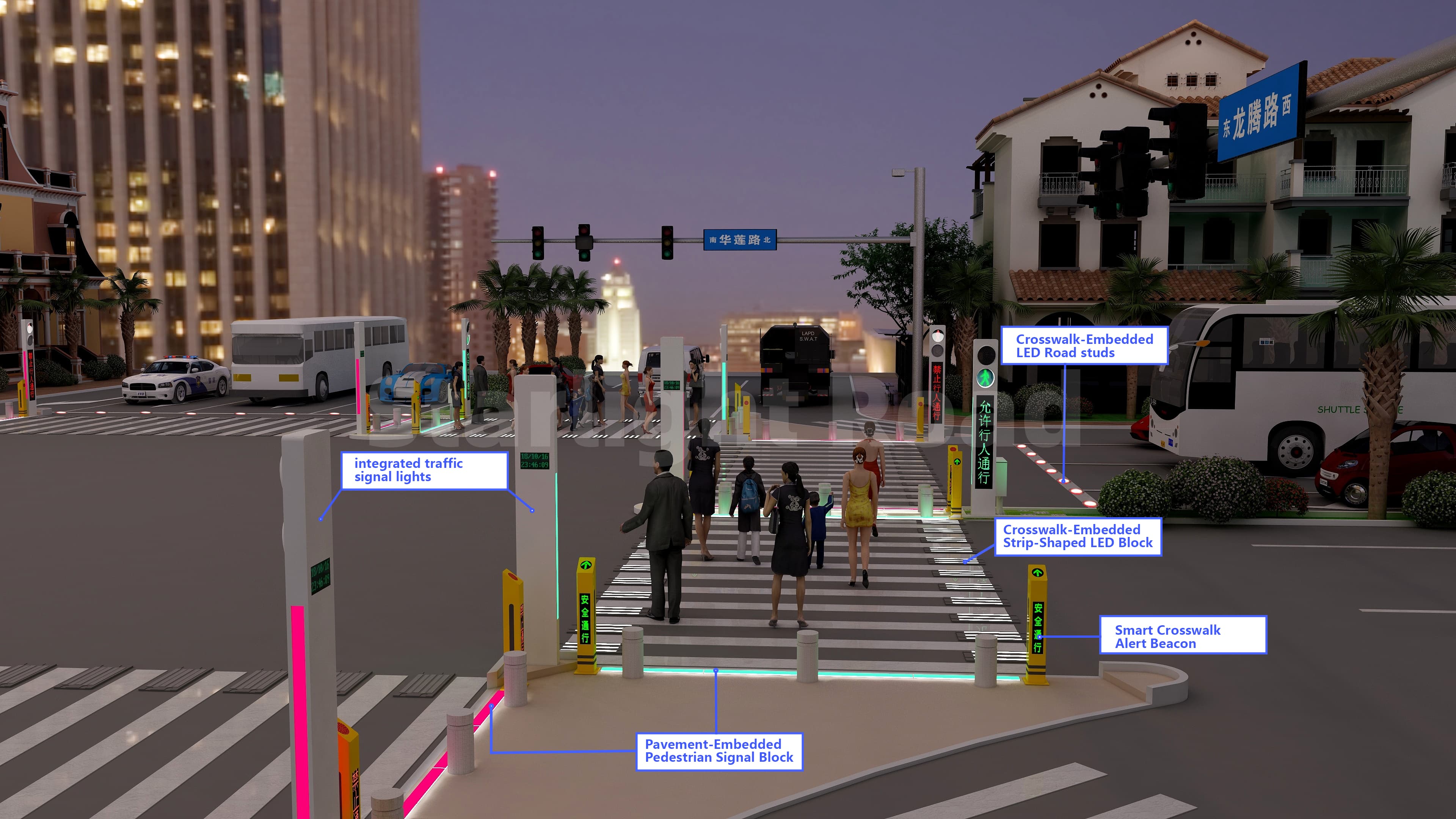 Smart Pedestrian Crosswalk Solution ——Shenzhen Starlight Road ...