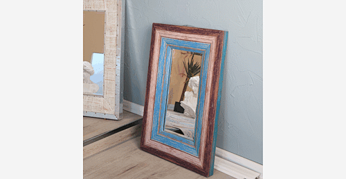 Rustic Coastal Framed Mirrors | Powerlon